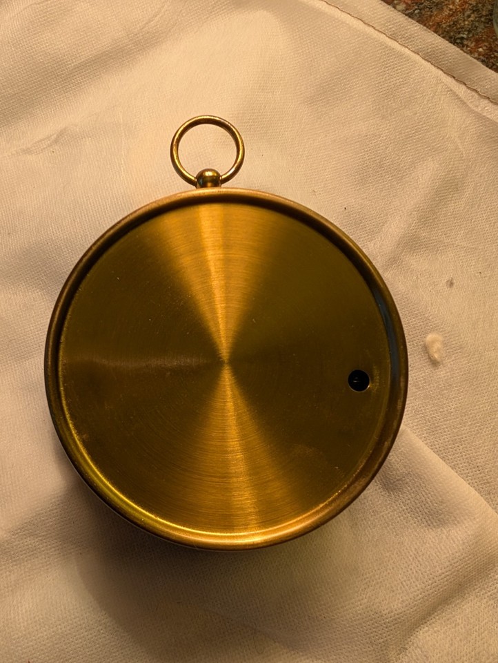 Vintage Brass Weather Flanged Wall Barometer by Taylor, Rochester, NY ...