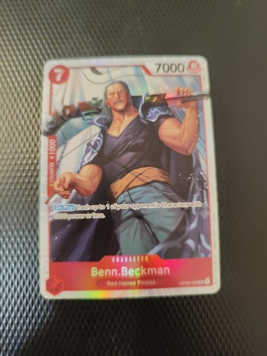 ONE PIECE ENGLISH CARD HOLO GAME CARTE Benn.Beckman OP09-009 SR EN Near ...