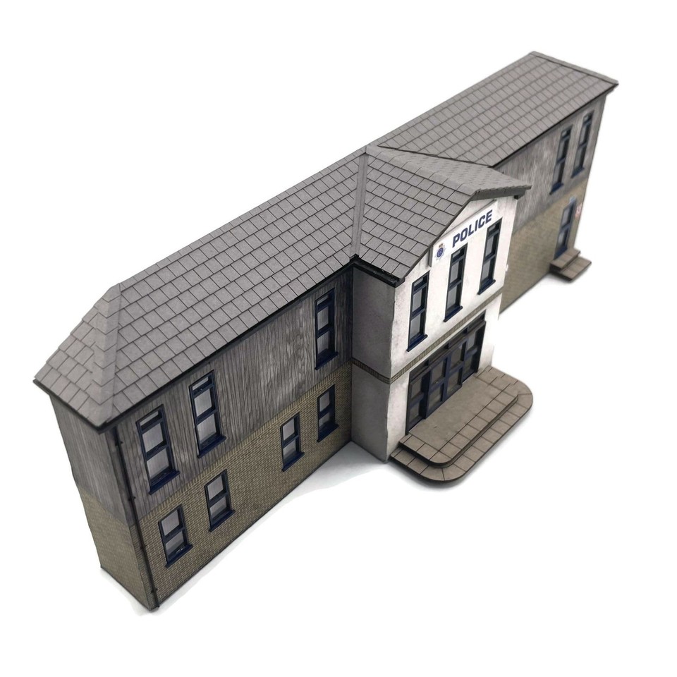 Low Relief Police Station Scale Model Scenery KX109 | eBay UK