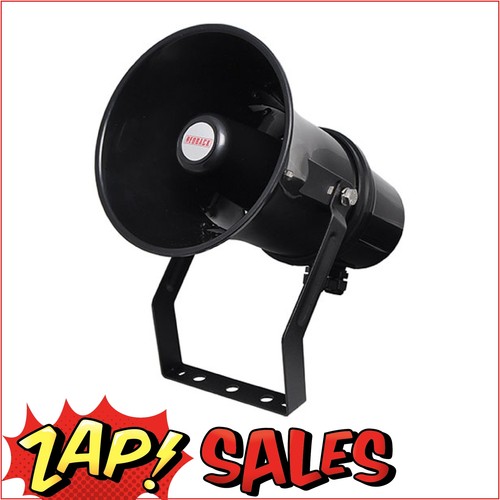 Redback 10W 100V EWIS IP66 Black AS ISO7240.24 Fire PA Horn Speaker ...