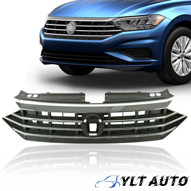 For 2019 2020 2021 Volkswagen VW Jetta Front Bumper Upper Grille w ...