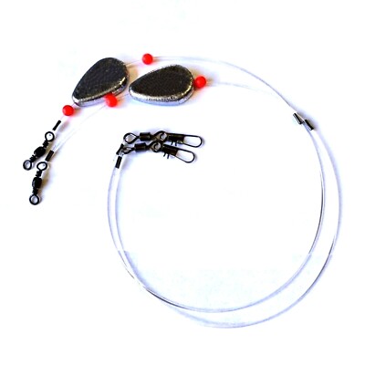 Stellar Fishing No Roll Sinker Rigs (4 Pack) with swivel and snap ...