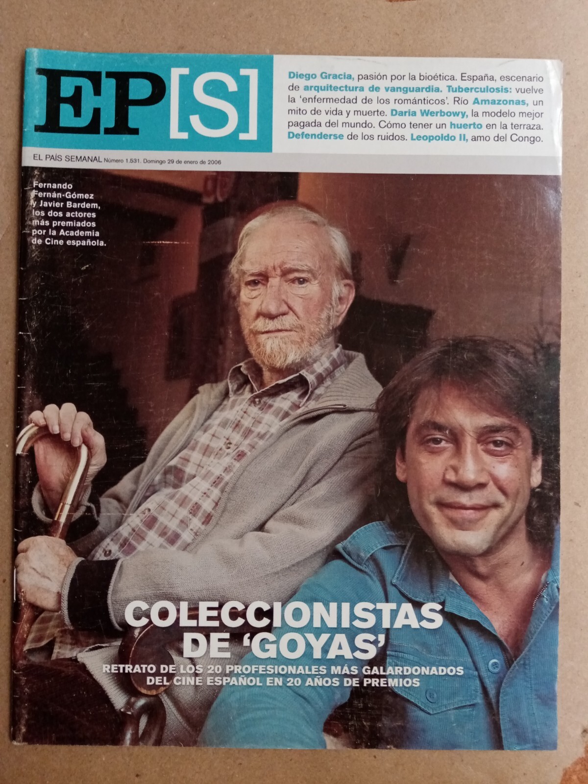 FERNANDO FERNAN GOMEZ JAVIER BARDEM EL PAIS MEXICAN MAGAZINE MEXICO ...