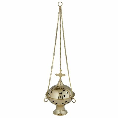 SMALL THURIBLE/ CENSER WITH CROSS ON TOP | eBay