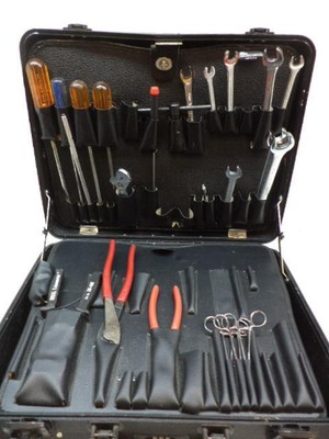 CHICAGO CASE ENGINEER ELECTRO MECHANICAL CONTRACTOR TOOL KIT INCOMPLETE ...