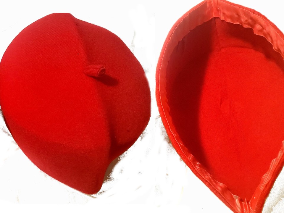 Traditional Igbo Wool Red Hat Cap . Black, Red or Embelished Hat Isiagu ...