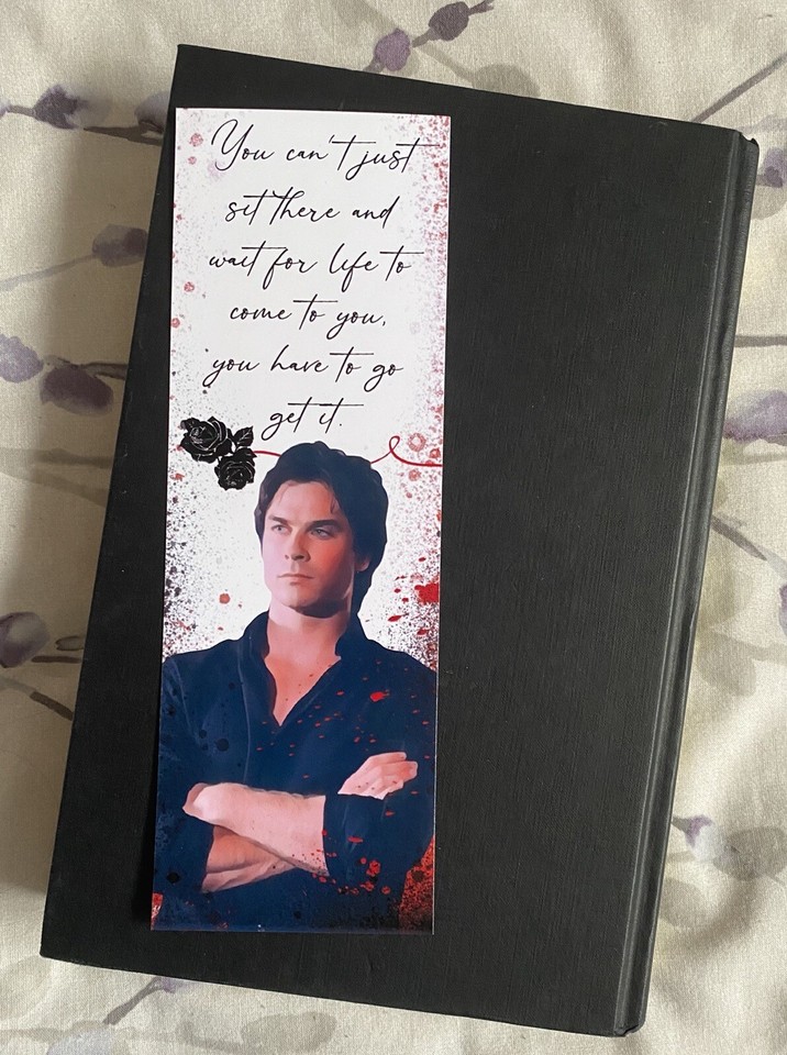 Damon Salvatore Bookmark, The Vampire Diaries Bookmark, TVD Art Print ...
