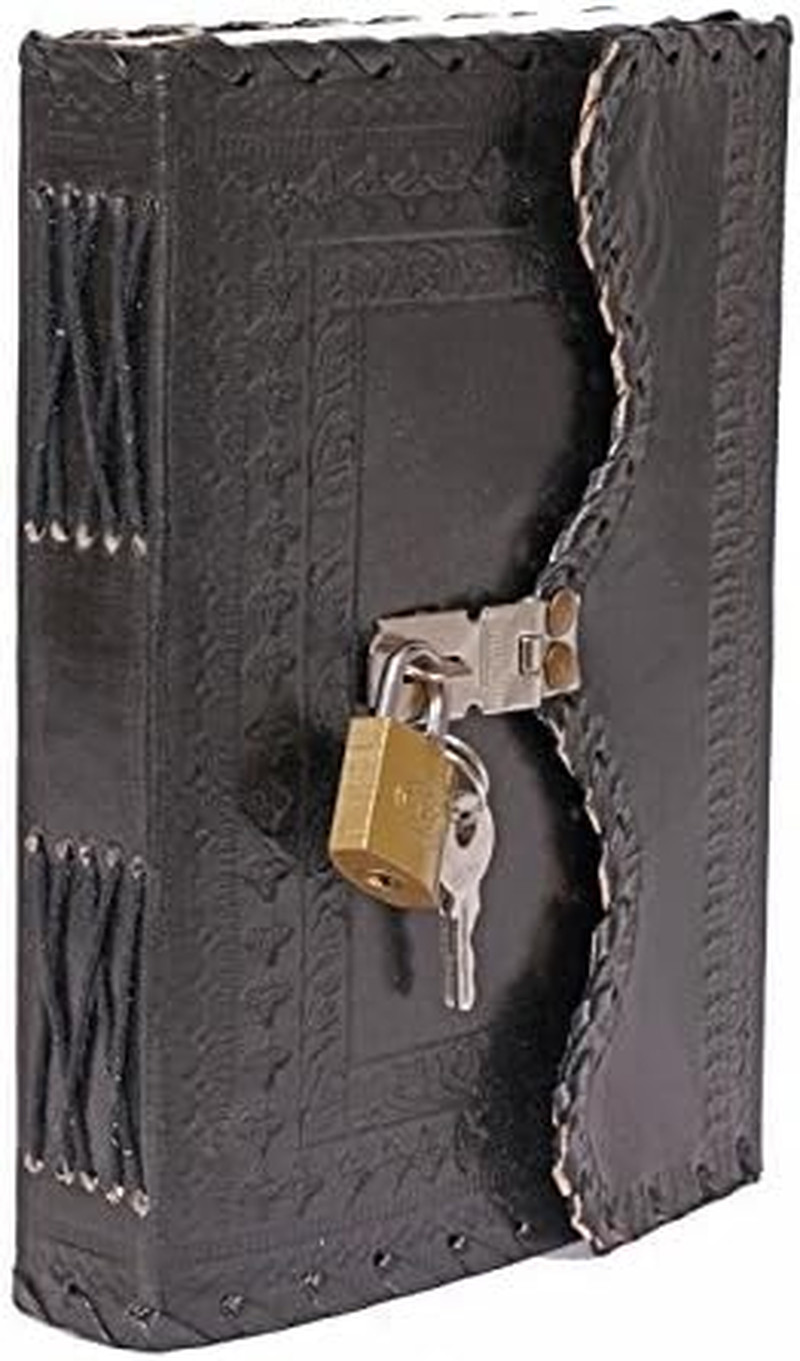 Leather Diary Journal with Lock Notepad Writing Book with Lock & Key ...