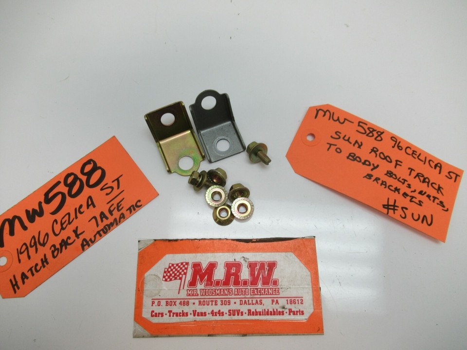 SUN ROOF TRACK BOLTS NUTS BRACKETS SUNROOF TO CAR BODY for TOYOTA 94-99 ...