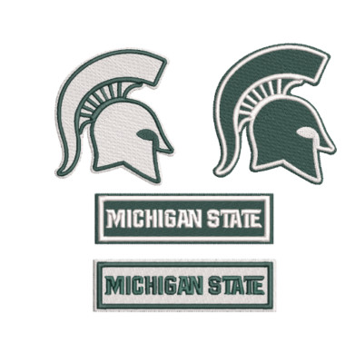Michigan State Patch - Spartans Iron on Decal - Sew on Patch ...