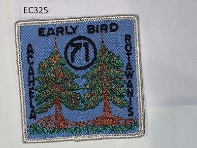 Boy Scout Camp Patch Early Bird Acahela Rotawanis | eBay