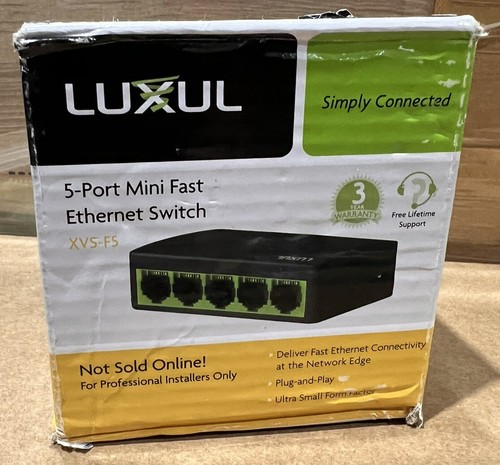 Luxul XVS-F5 5 Port Mini Network Switch | eBay