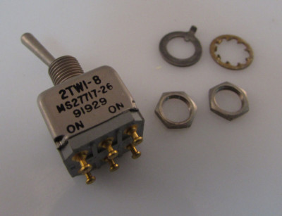 MICRO SWITCH Miniature Military-Grade Toggle Switch TW Series 2TWI-8 ...