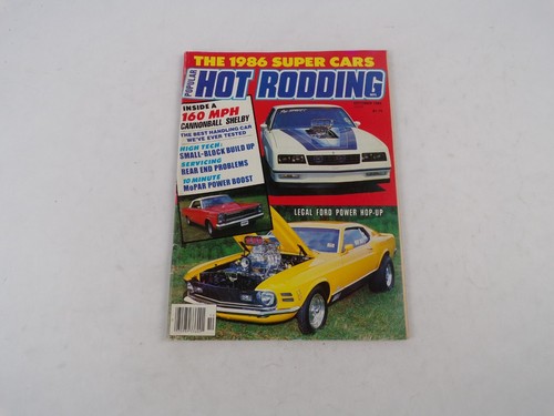 October 1985 Hot Rod Magazine The 1986 Super Cars Inside A 160 MPH ...