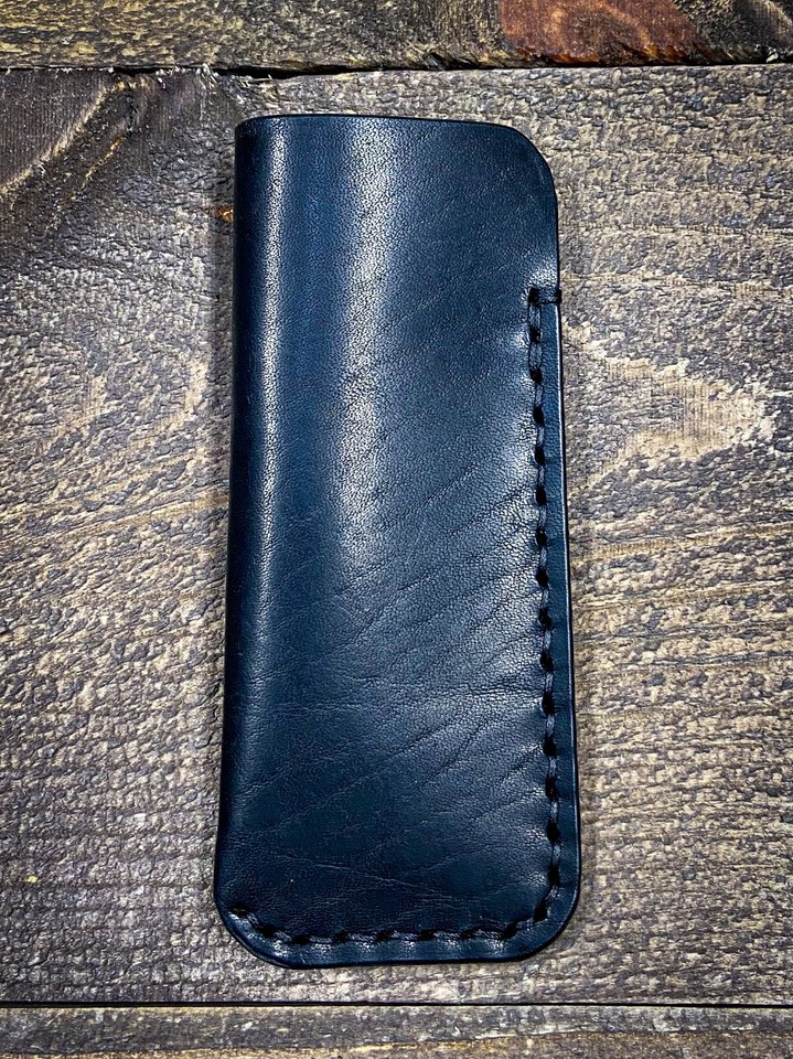 Leather EDC Pocket Knife Slip universal 4.75”x 2” fits Bugout, Stockman ...