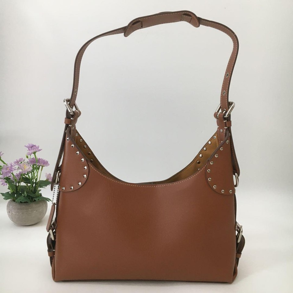 COACH CT722 Brown Cargo Shoulder Bag Leather Crossbody Outlet New | eBay