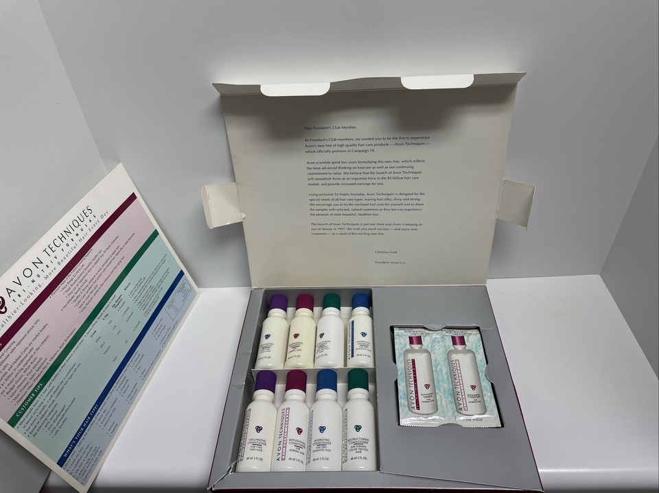 Vintage Avon “Techniques Tri Nutriv Formulas Representative Kit”. | eBay