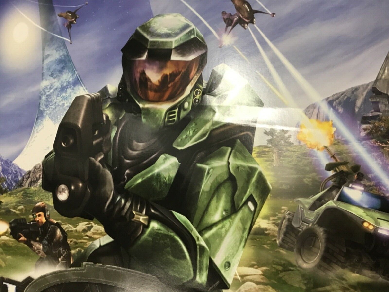 Halo 1 Video Game Extremely rare First Promo Poster Xbox New Master ...