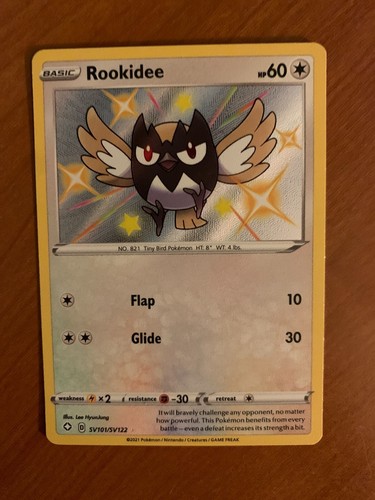 ROOKIDEE SV101/SV122 Shiny Holo Rare Shining Fates - Pokemon Card MINT ...