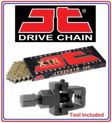 Suzuki TF185 81-82 JT X1R Heavy Duty X-Ring Gold Chain 520x100 Links ...