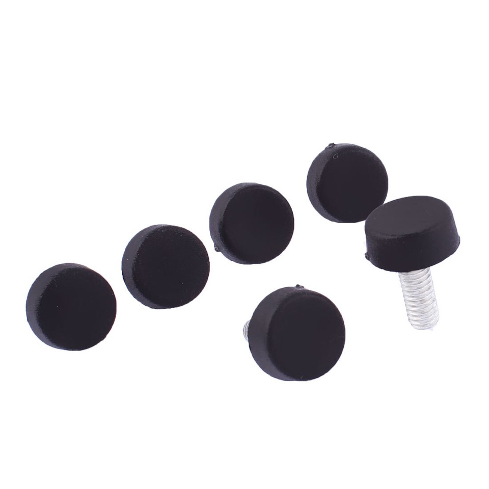 6mm Threaded Plastic Base Screw On Type Furniture Glide Leveling Foot ...