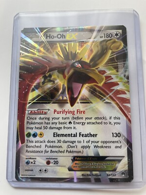 Pokemon Card - Ho-Oh EX 92/122 Breakpoint 2016 Holo Ultra Rare MINT ...