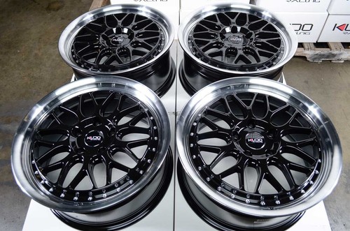 18x8 Flow Formed Wheels Rims Black 5x114.3 Ford Mustang Toyota Rav4 ...