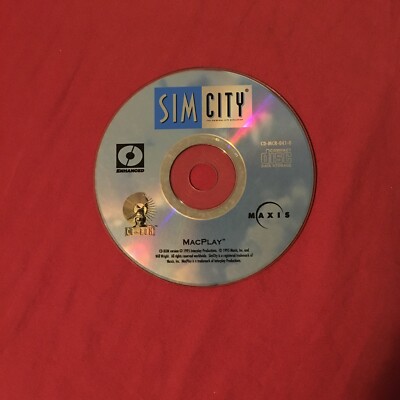 Sim City Original CD-ROM Mac Play RARE! DISC ONLY | eBay