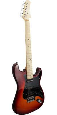 Amati 20STHG Electric Guitar, Classic Body Shape, Sunburst Finish w ...