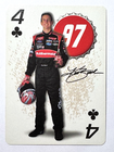 KURT BUSCH 2002 Coca Cola Racing Family 4 OF CLUBS Playing Card | eBay UK