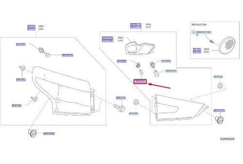 Ampoule de feu arrière NISSAN QASHQAI J11 MK2 2626189943 NEUF ORIGINE ...