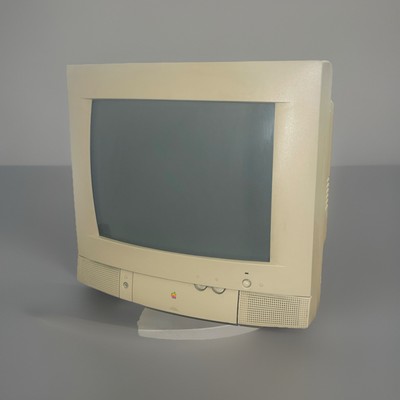 Vintage 1995 Apple 14" CRT Monitor Multiple Scan 14 Display Works Turns ...