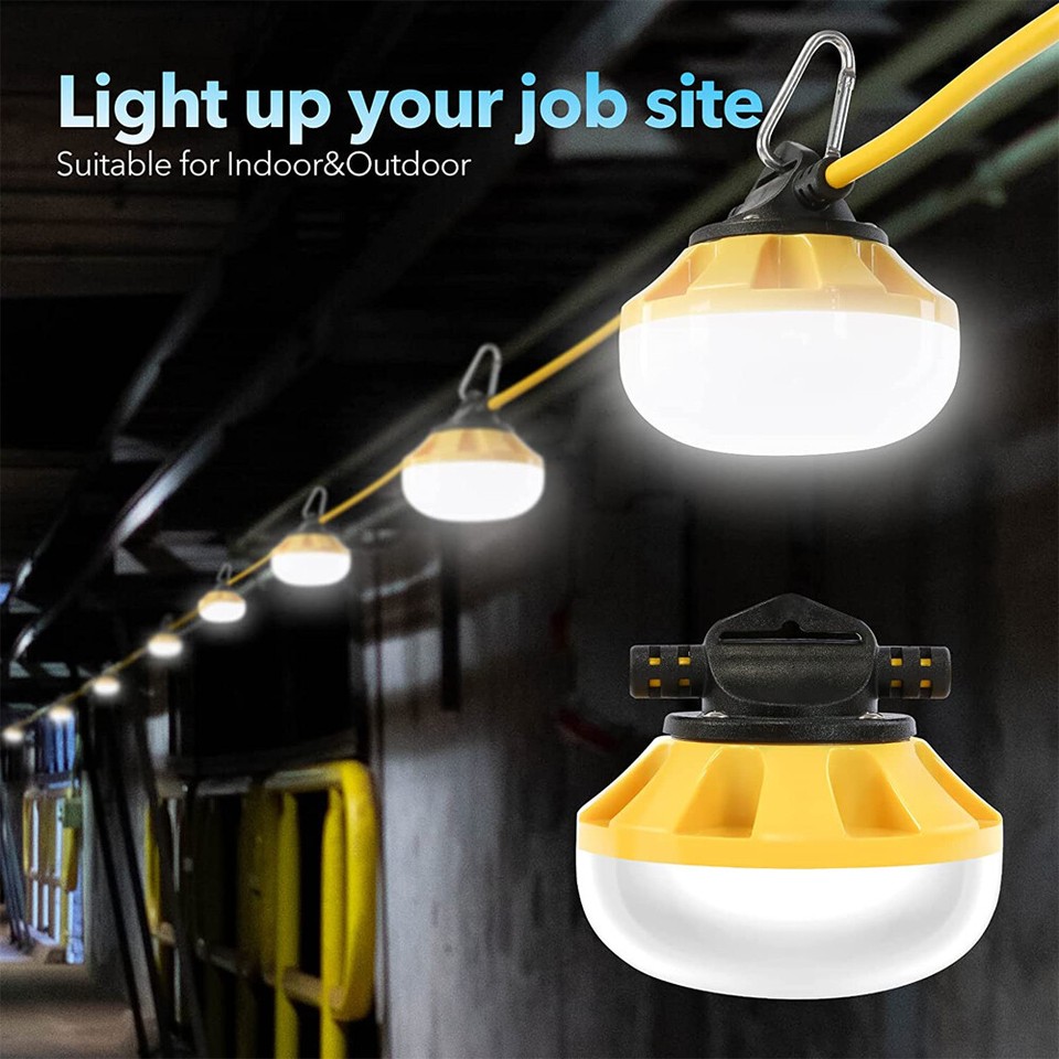 200FT Construction String Lights LED Industrial Grade Super Bright Work ...