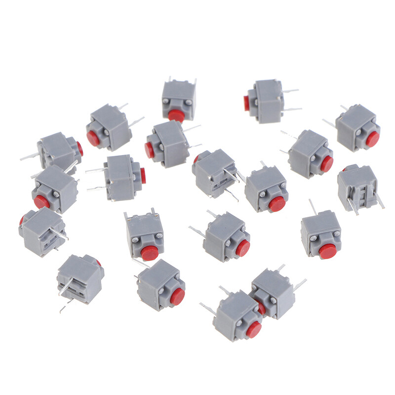 20pcs Mute Button 6*6*7.3 Silent Switch Wireless Wired Mouse Button ...