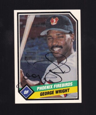 1989 CMC George Wright Autograph #24 Phoenix Firebirds | eBay