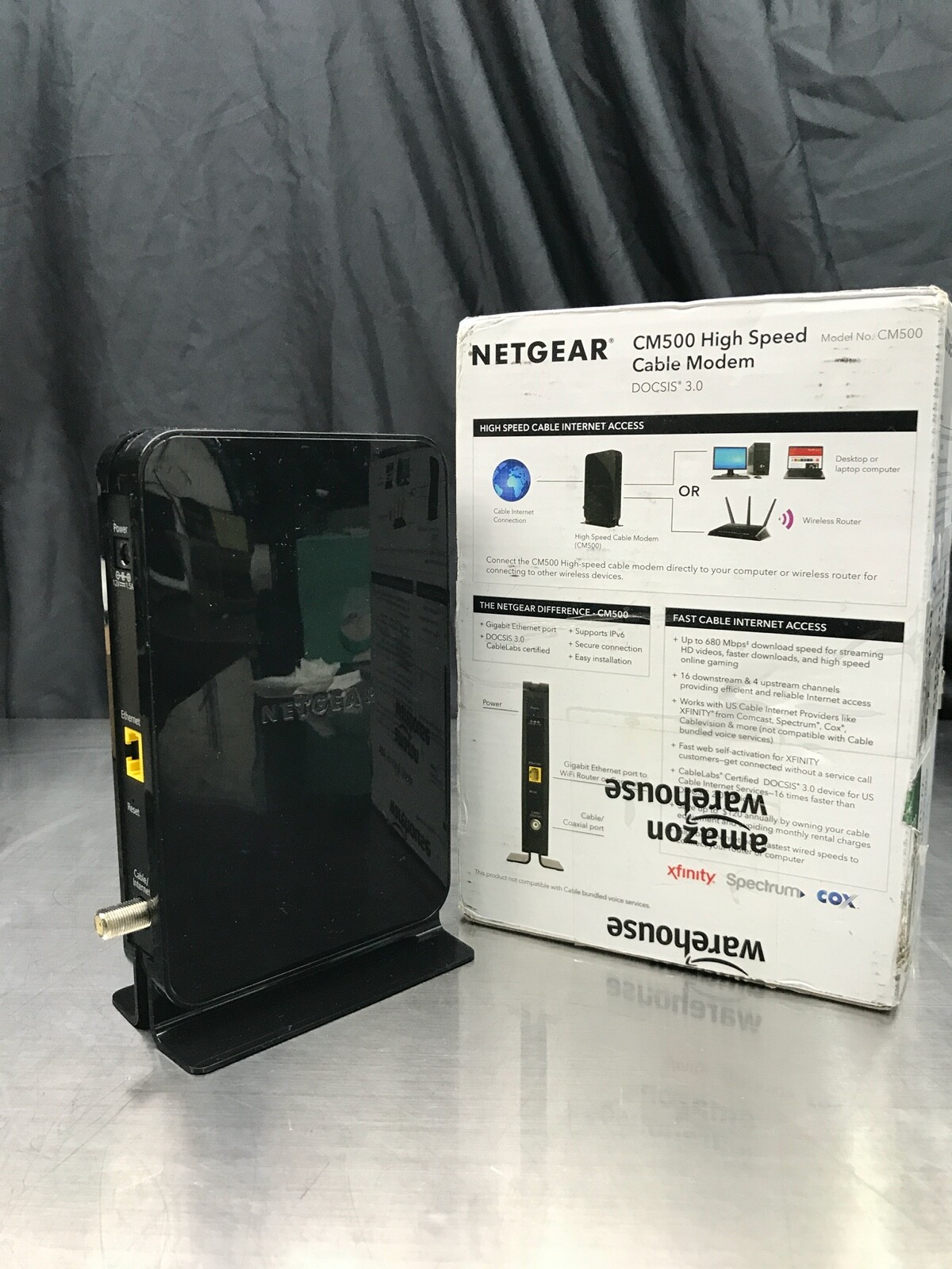 Netgear CM500 High Speed Cable Modem~680 Mbps~DOCSIS 3.0 | eBay