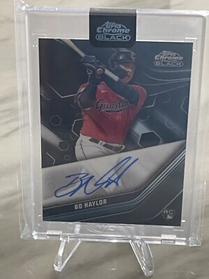 2023 Topps Chrome Black Bo Naylor Autograph Rookie Auto RC #CBA-BN ...