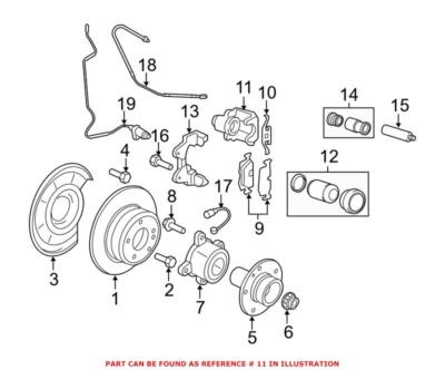 Genuine OEM Rear Passenger Right Disc Brake Caliper For BMW X5 X6 2007-2019 | eBay