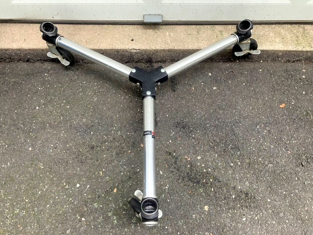Vintage HUSKY QuickSet TRIPOD Movie TV Video CAMERA Dolly WHEEL Base 5955349 USA | eBay