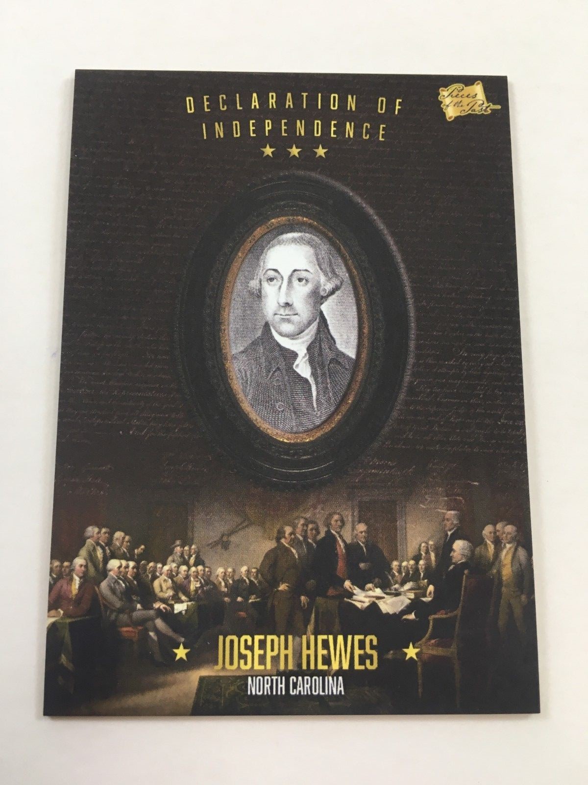 Joseph Hewes Pieces of the Past Declaration of Independence Card LB12 ...