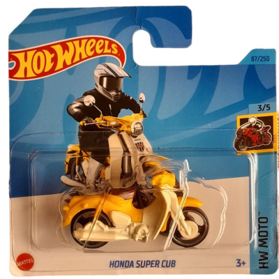 HOT WHEELS HONDA SUPER CUB Yellow 1:64 US IMPORT DUTIES PAID | eBay