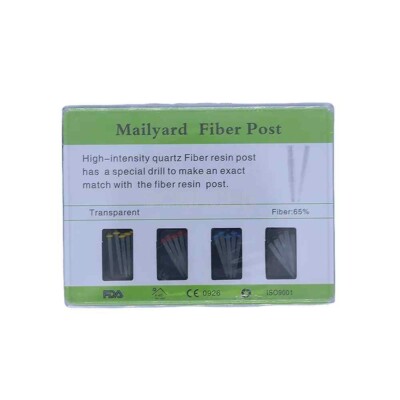 1 BOX Dental Fiber Post Resin Fiber Post & 4 Drills Screw Glass Endo ...