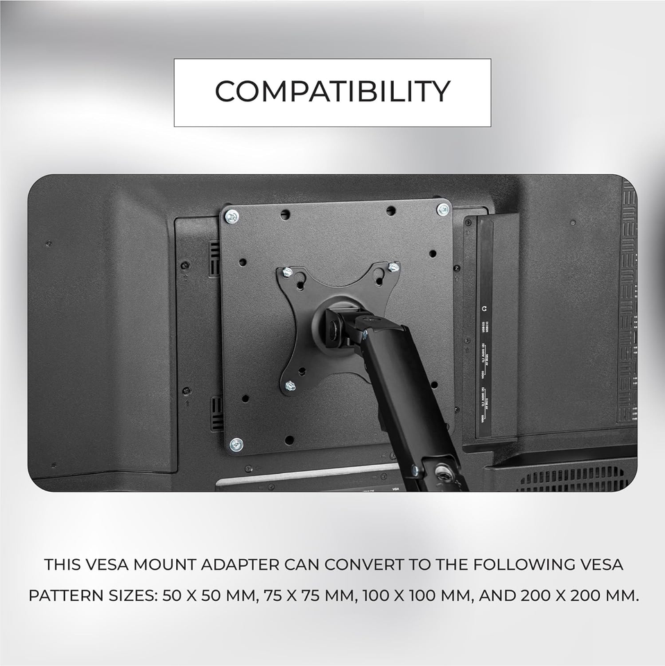 Humancentric VESA Mount Adapter Plate for TV Mounts, Convert 75X75 and ...