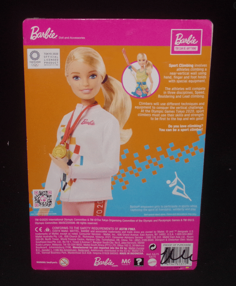 Barbie Tokyo 2020 Olympics Officially Licensed Sport Climbing ...