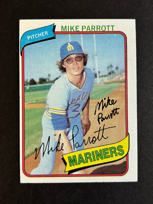 Mike Parrott Mariners Signed 1980 Topps Baseball Card #443 Auto ...