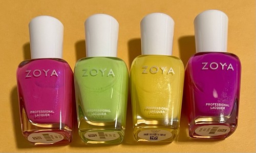 Zoya Nail Polish Four Bottle Lot Great Colors Brinkley Avani Taji ...