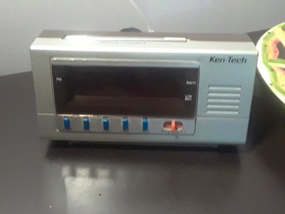 Ken-Tech Alarm clock Brown grey Vtg T-4000 hm | eBay
