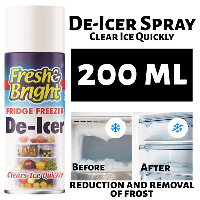 Fridge Freezer De Icer Spray Defrost Ice Quickly Anti Bacterial Deicer ...