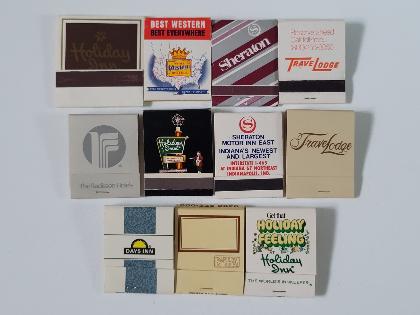 Vintage US Hotels Matchbooks Matches Lot of 11 Holiday Inn Radisson ...