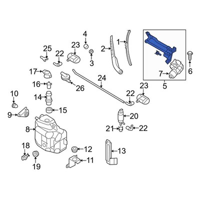For Audi R8 2008-2015 Audi 423955023 Left Windshield Wiper Linkage | eBay